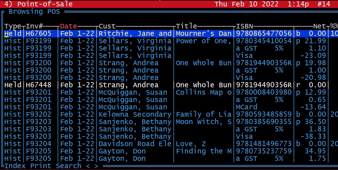 Bookmanager Help Centre