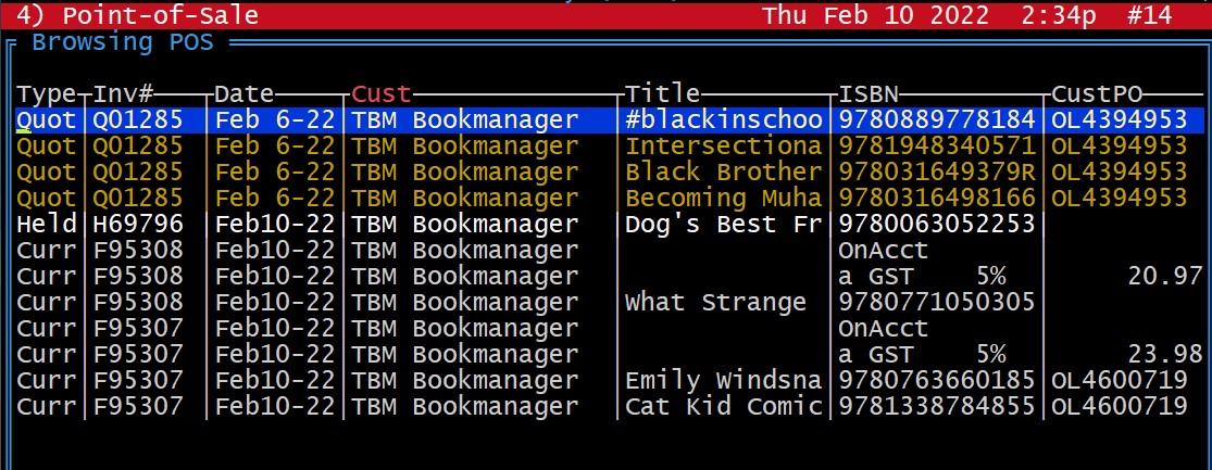 Bookmanager Help Centre